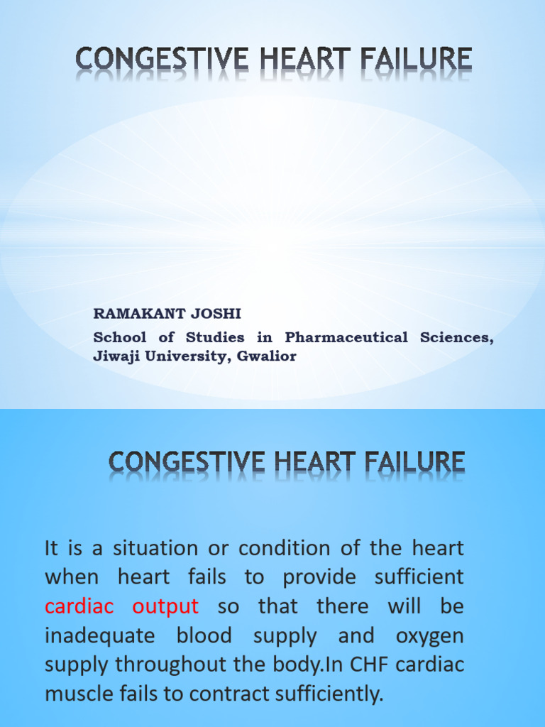 Congestive Heart Failure | PDF | Heart | Heart Failure