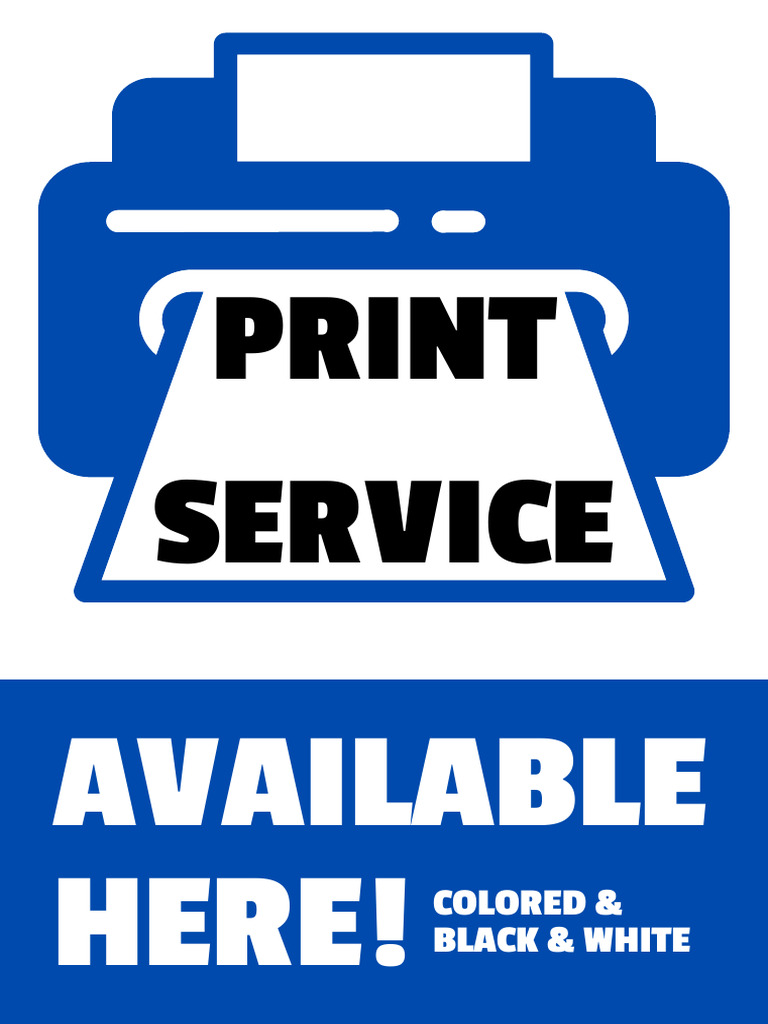Blue White and Black Bold Print Advertisement A4 | PDF