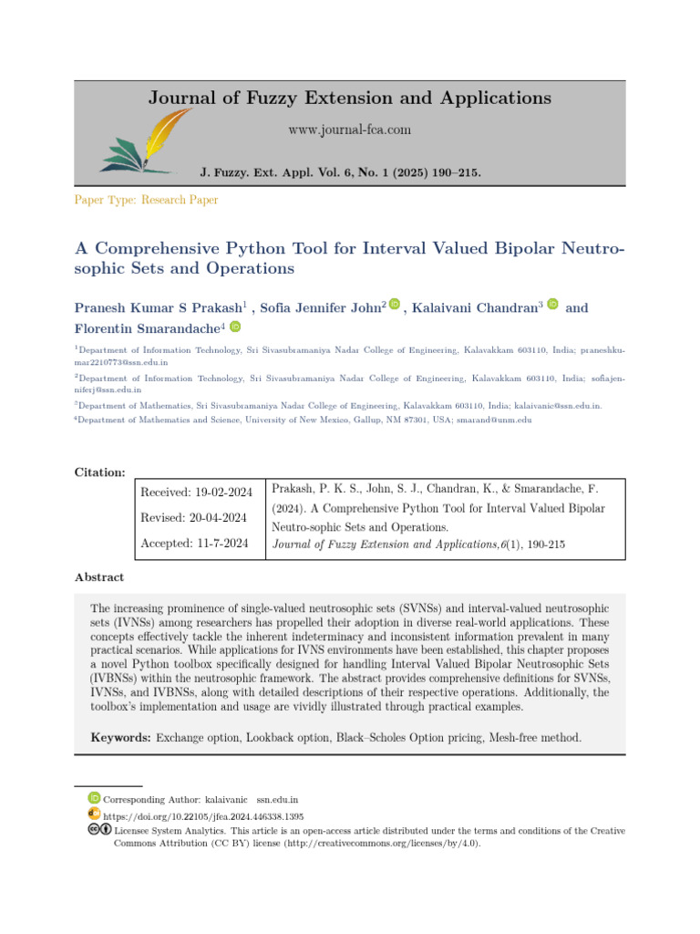 A Comprehensive Python Tool | PDF | Fuzzy Logic | Matlab