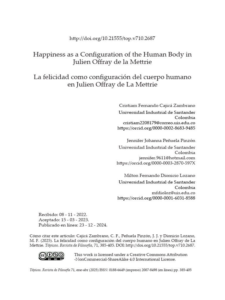 Cajica Peñuela Dionicio | PDF | Felicidad | Placer