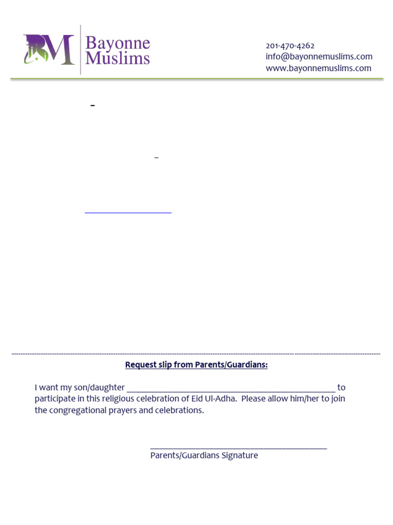 Eid Letter Updated | PDF