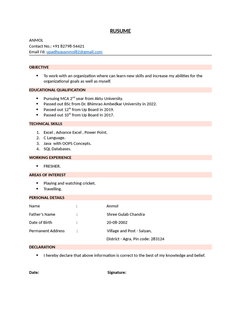 Updated Resume | PDF