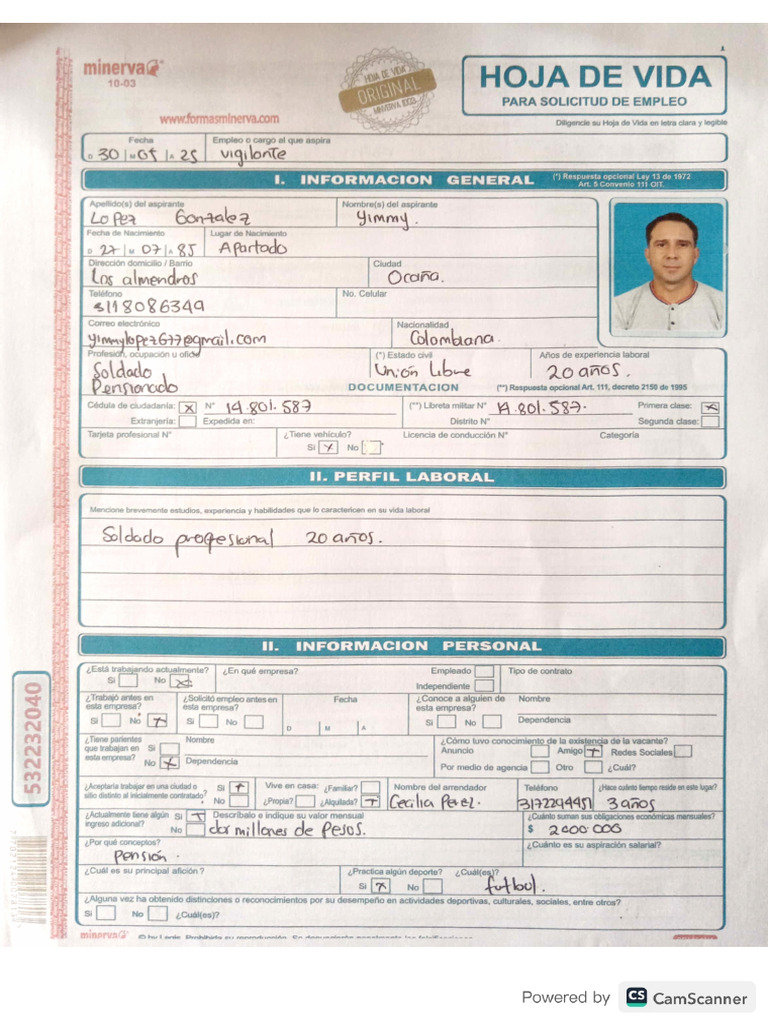 Papeles de López González Yimmy | PDF