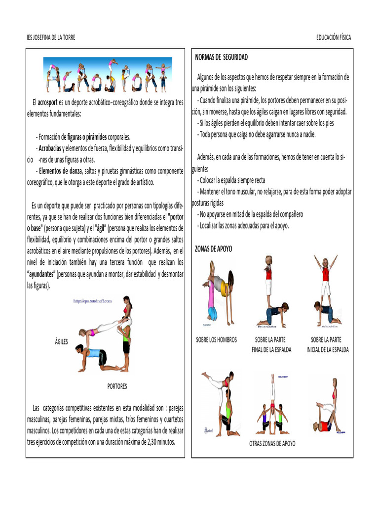 Acrosport (3º ESO) | PDF