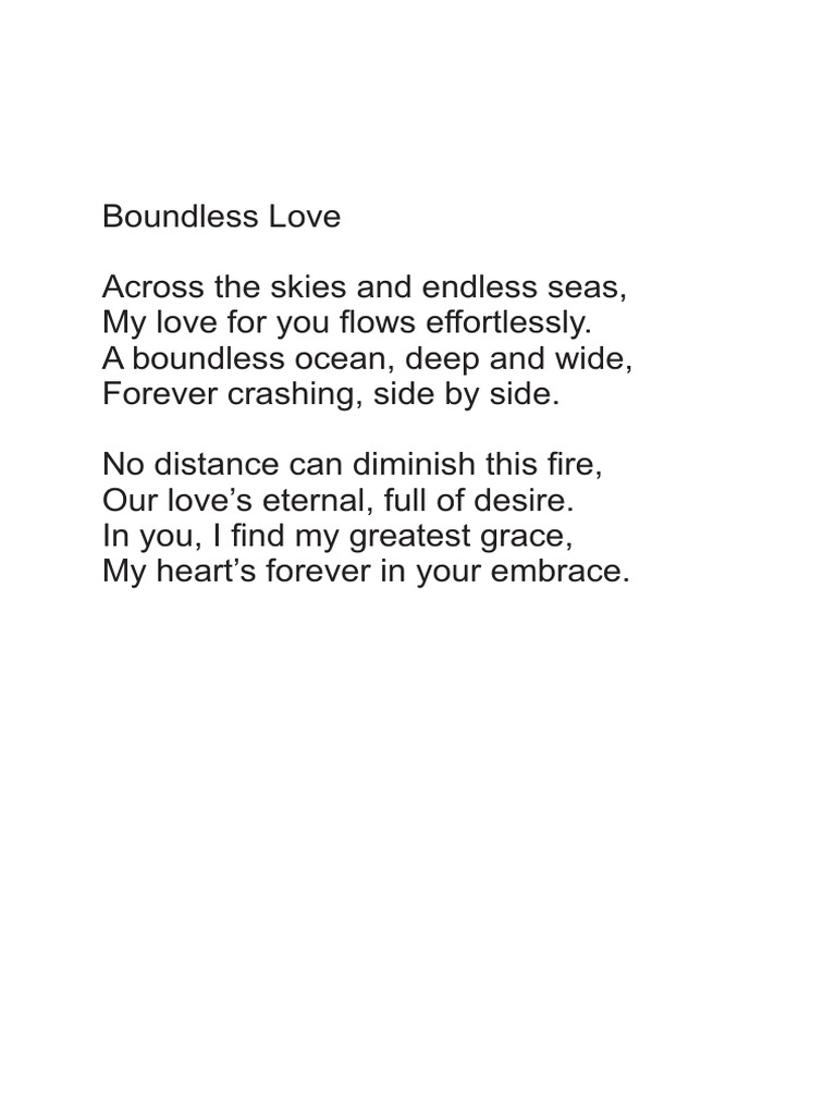 Boundless Love | PDF