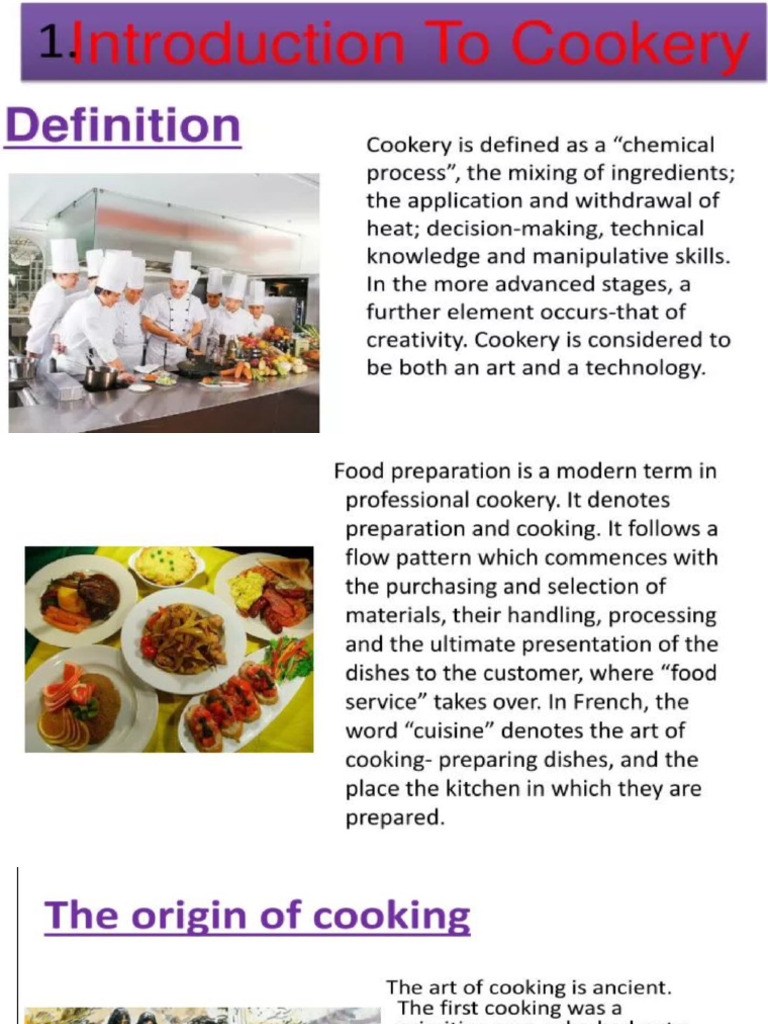 Intro To Cookery | PDF