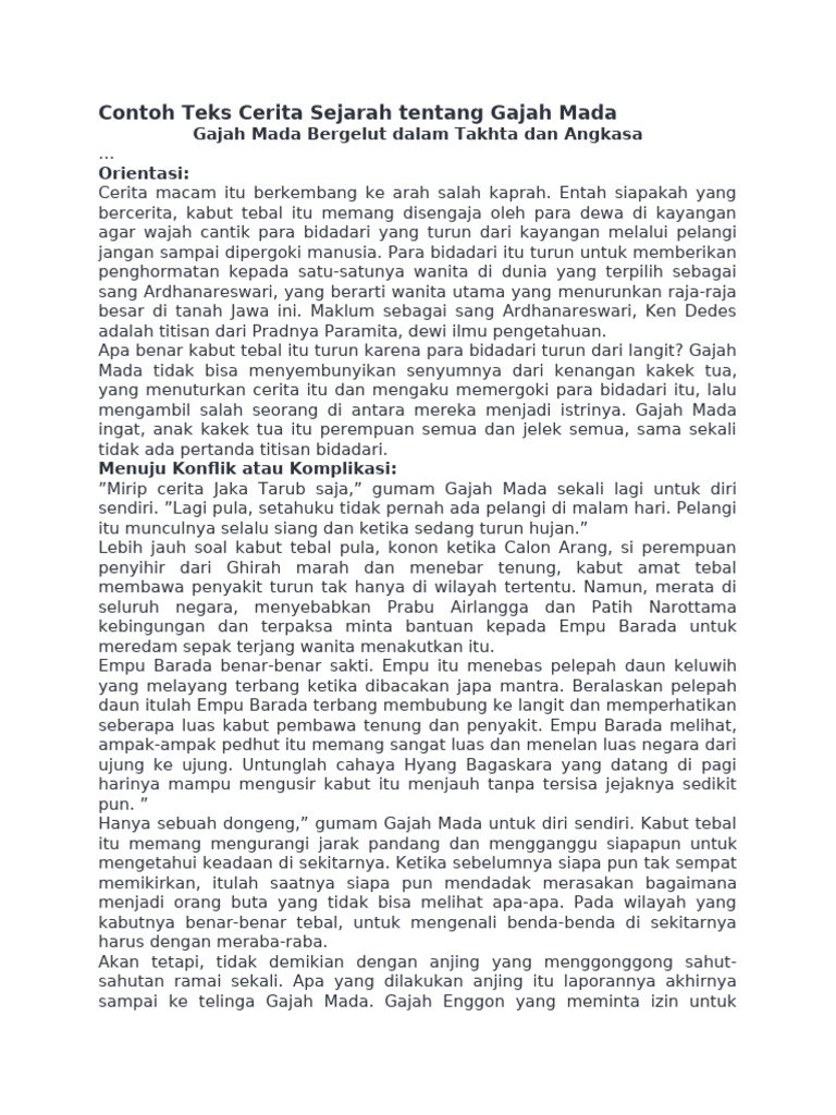 Gajah Mada: Takhta dan Intrik Sejarah | PDF