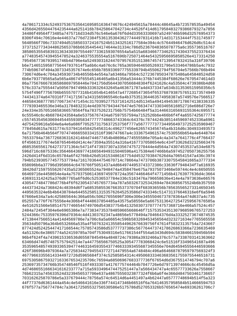 Hexadecimal Data Analysis Report | PDF