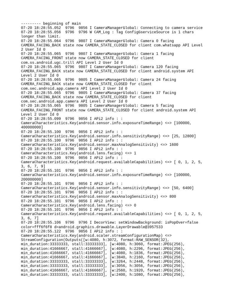 Log Cat 1753007334928 | PDF | Information Appliances | Software