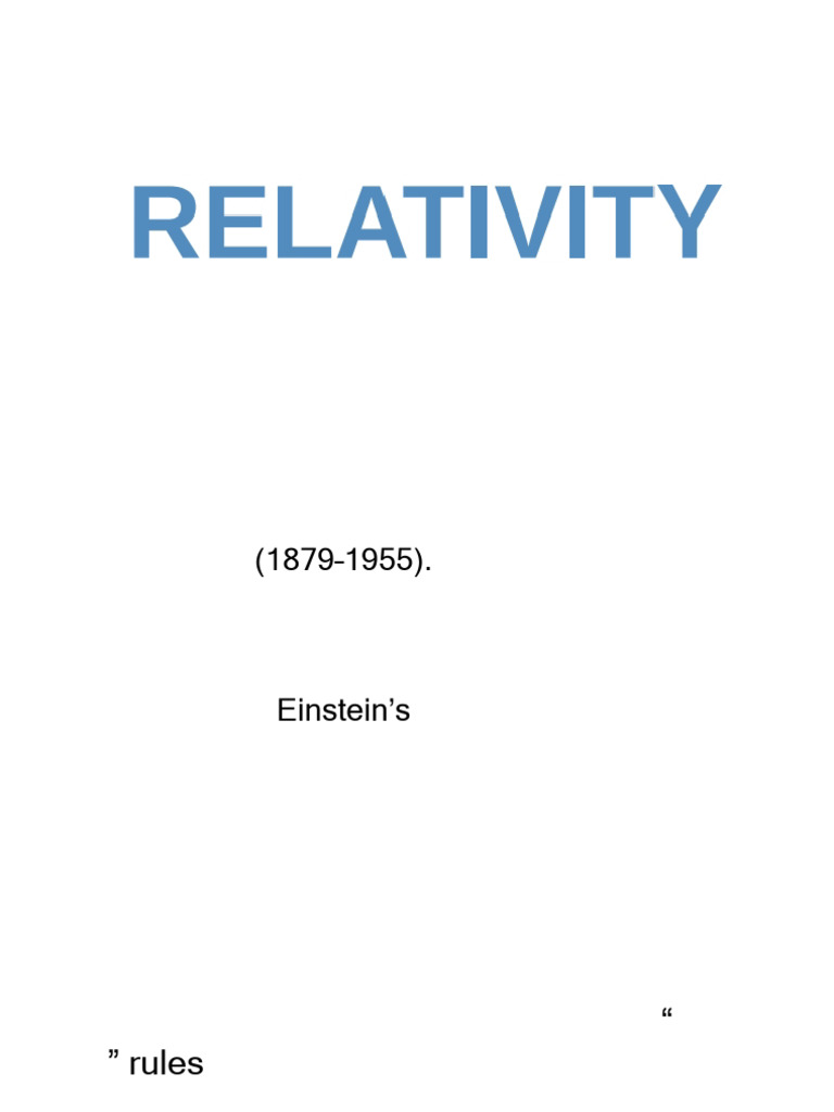 Understanding Special Relativity Concepts | PDF | Special Relativity ...