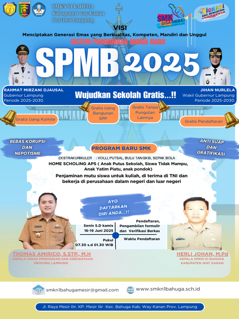 Poster SPMB Sistem Penerimaan Murid Baru Ilustratif . | PDF