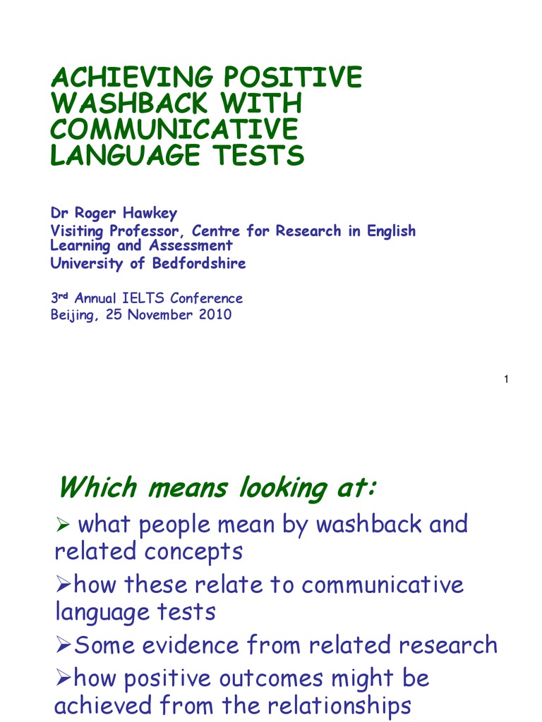 Roger Hawkey | PDF | Educational Assessment | International English ...