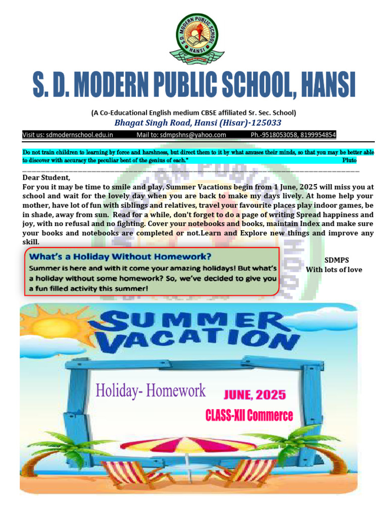 Holiday Homework Class XII Commerce | PDF | Coca Cola