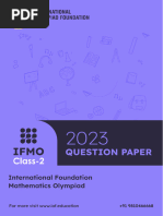 IMO Class 2 Paper - 2015-2016 StudyChaCha | PDF