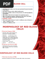 Adaptations of The Red Blood Cells | PDF