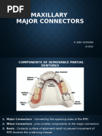 Major Connectors in RPD PDF | PDF | Mouth | Dentistry Branches