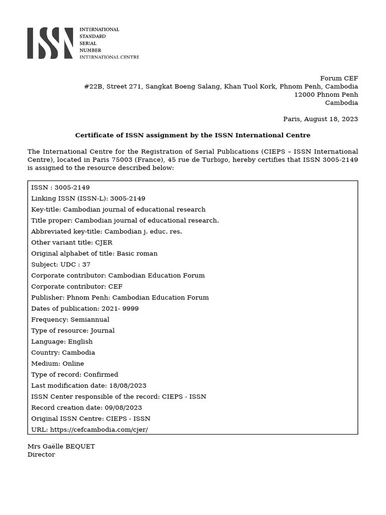 Certificate 3005-2149 | PDF