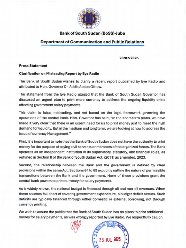 Press Statement Final 2025 | PDF