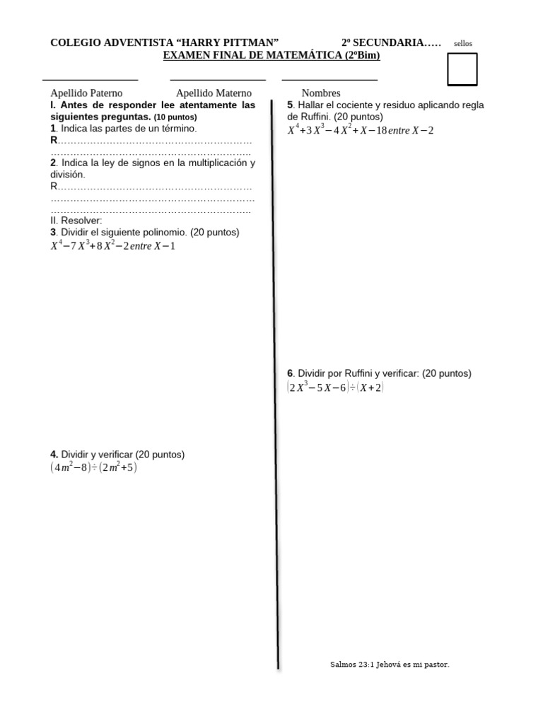 ExF Mate 2ºsec | PDF