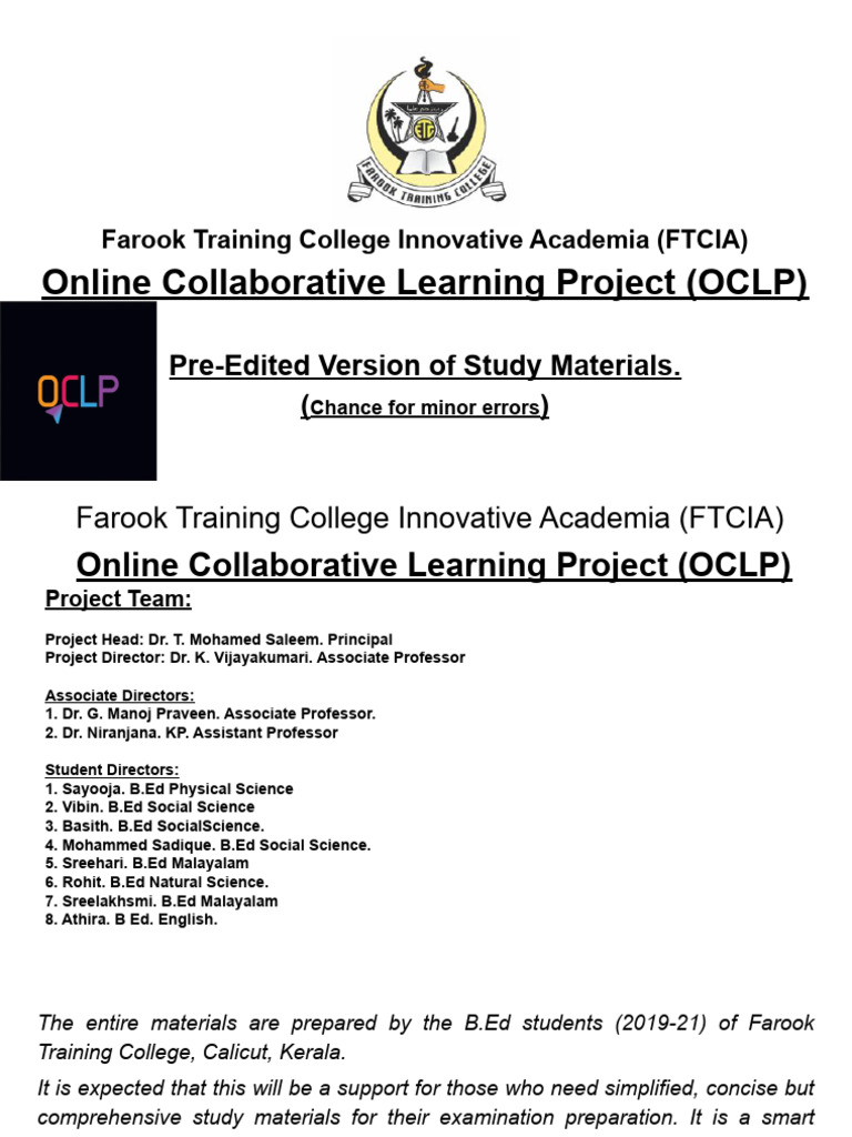 B.Ed Assessment for Learning Guide | PDF | Educational Assessment ...