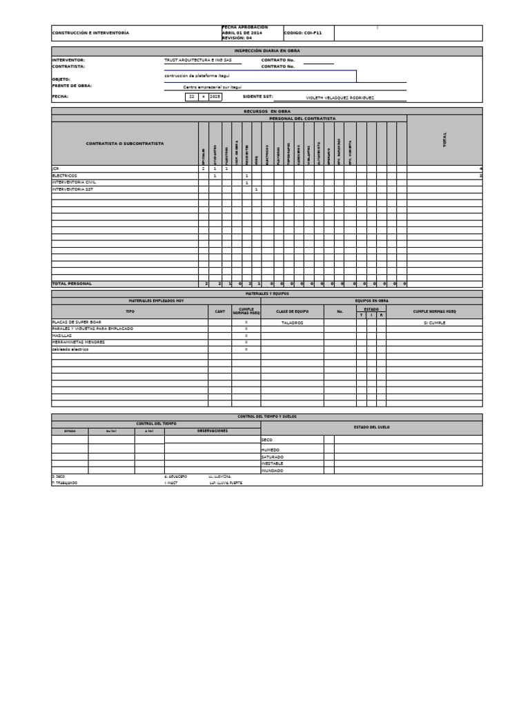Informe de Interventoría en Itagüí | PDF | Ingeniería