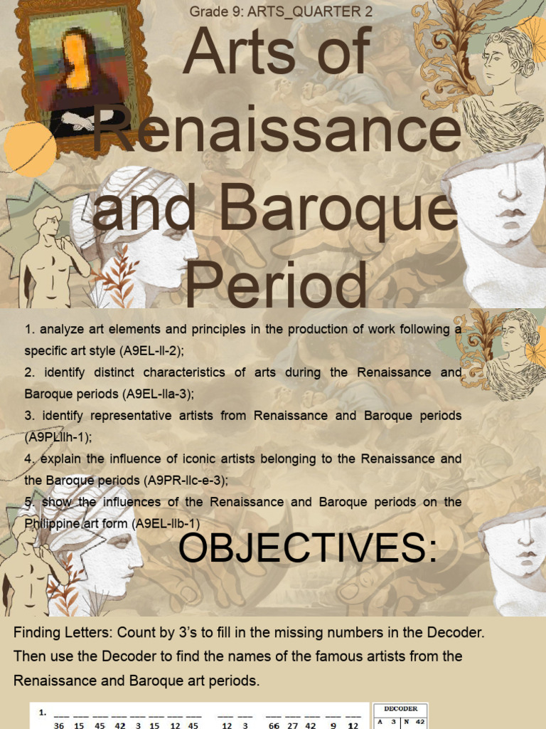 Renaissance and Baroque Art Overview | PDF | Renaissance | Baroque
