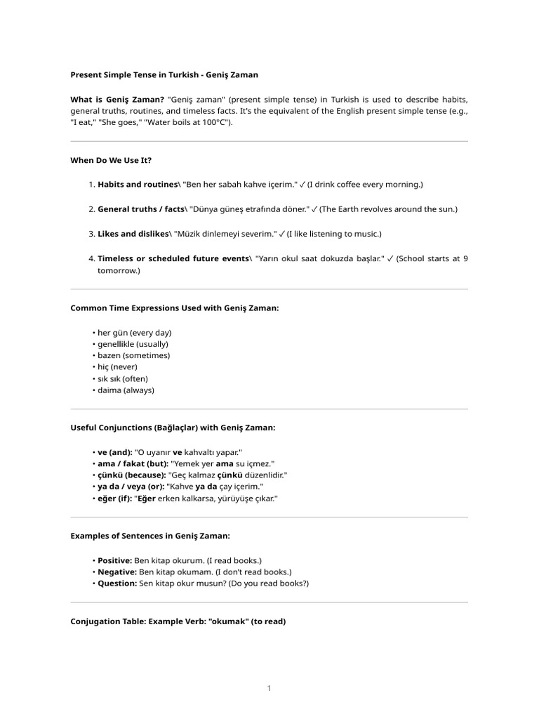 Turkish Genis Zaman | PDF