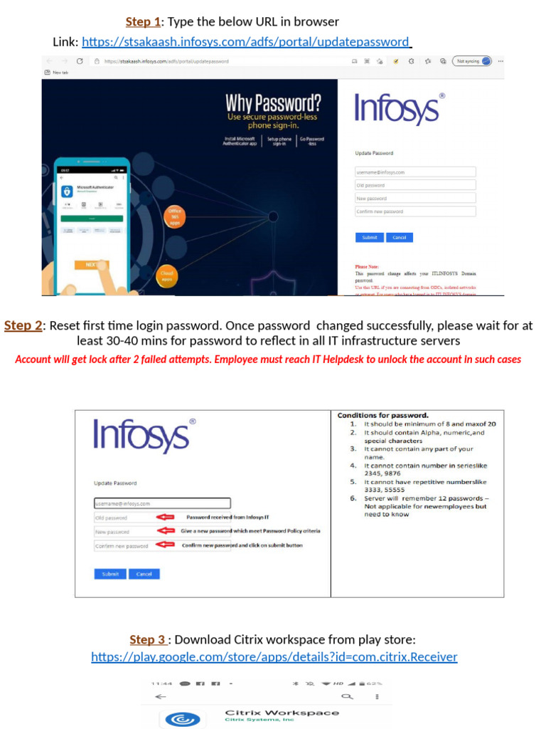 Infosys IConnect Mobile User-Manual | PDF