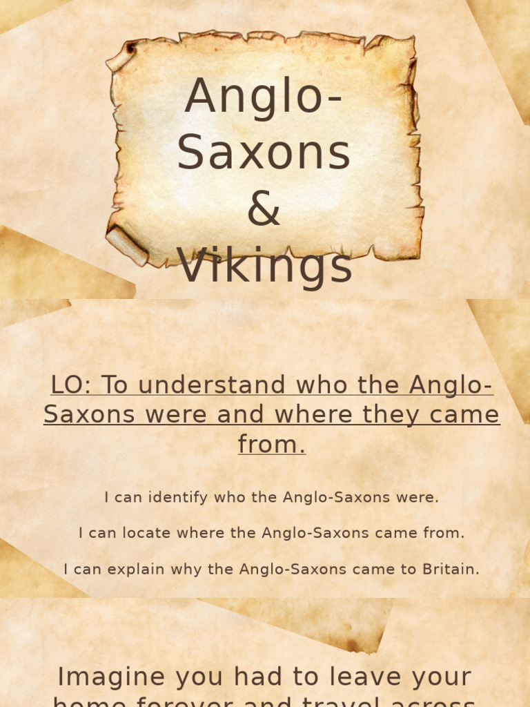 Anglo Saxons PowerPoint | PDF | Anglo Saxons | Wessex