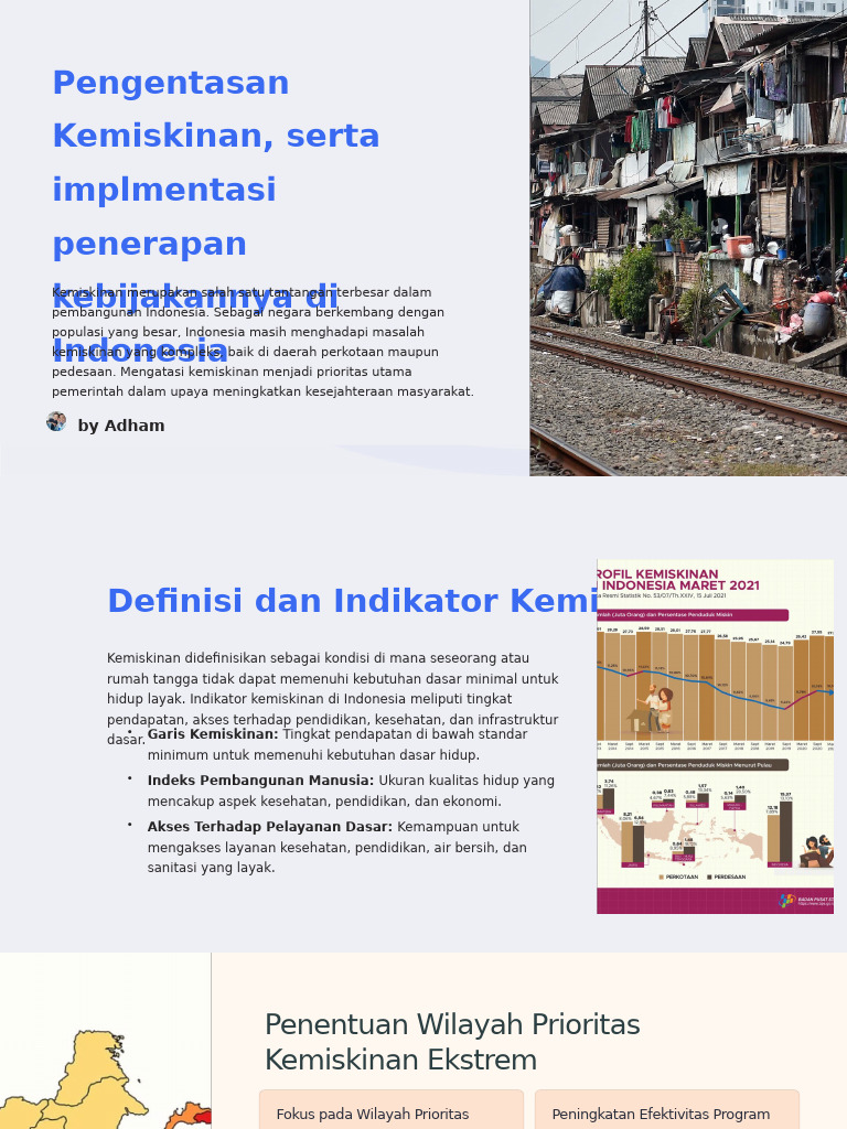 Pengentasan Kemiskinan Adham | PDF