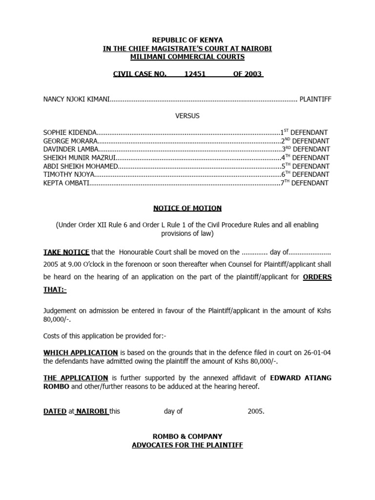 Judgment Application in Civil Case 12451 | PDF | Separation Of Powers ...