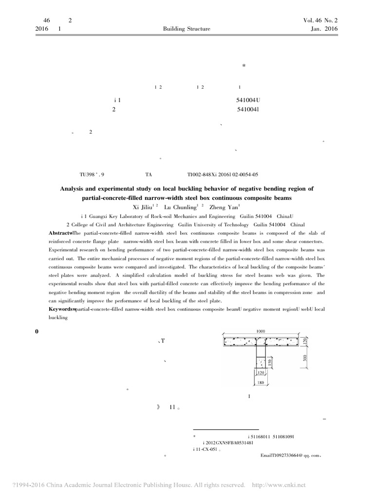 Local Buckling Analysis of Composite Beams | PDF | Bending | Beam ...