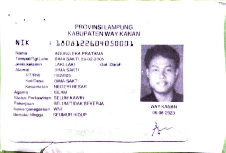 KTP Agung Eka Pratama | PDF