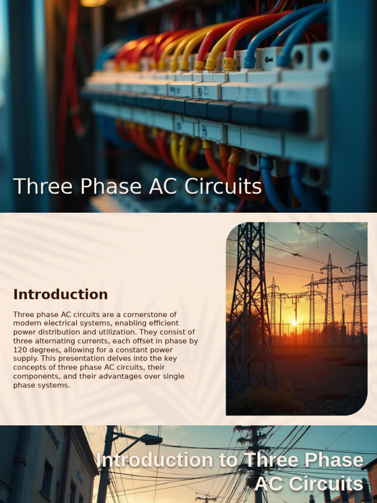 Three Phase AC Circuits | PDF | Alternating Current | Electric Power