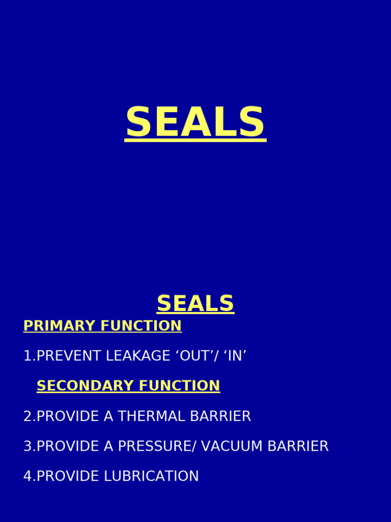 Types and Selection of Mechanical Seals | PDF | Materials | Mechanical ...