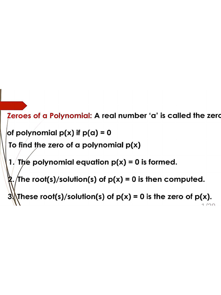 Polynomials 2 | PDF