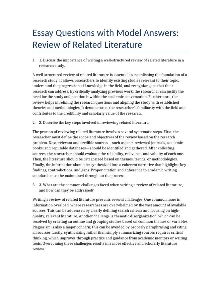 Literature Review Writing Guide | PDF | Science | Methodology