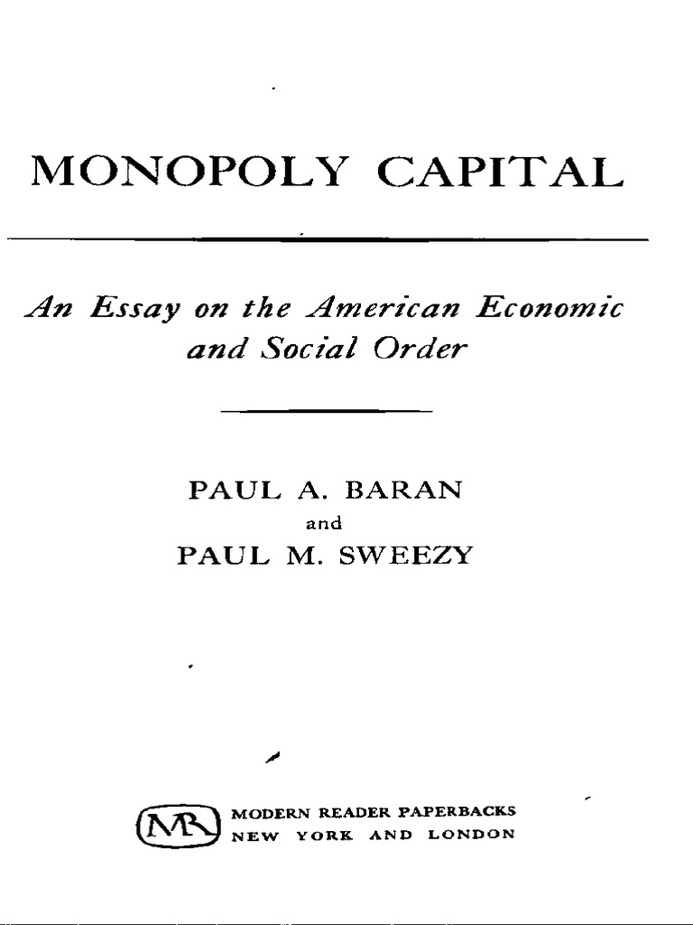 Understanding Monopoly Capitalism | PDF | Marxism | Capitalism