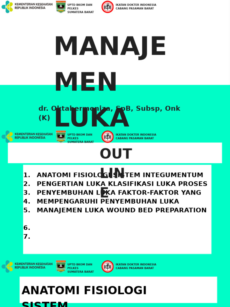 Manajemen Luka - PDF 2 | PDF | Wound | Plastic Surgery