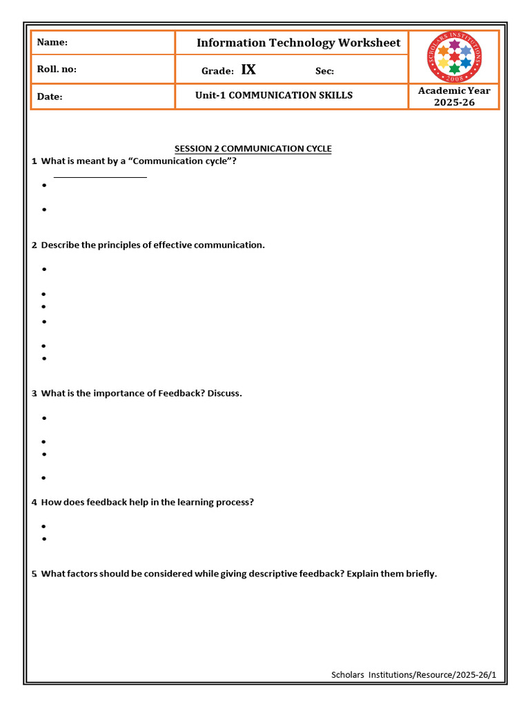 Gr9 Unit-1communucation Skills | PDF | Communication | Phrase