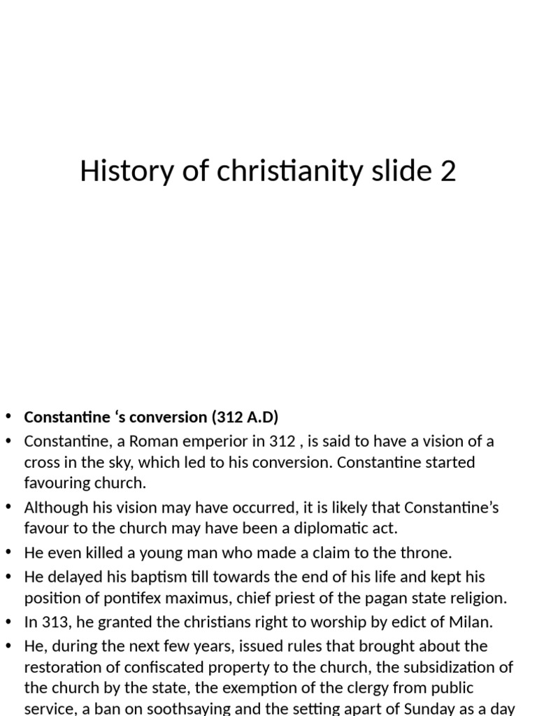 Constantine's Impact on Early Christianity | PDF | Pope | Jesus