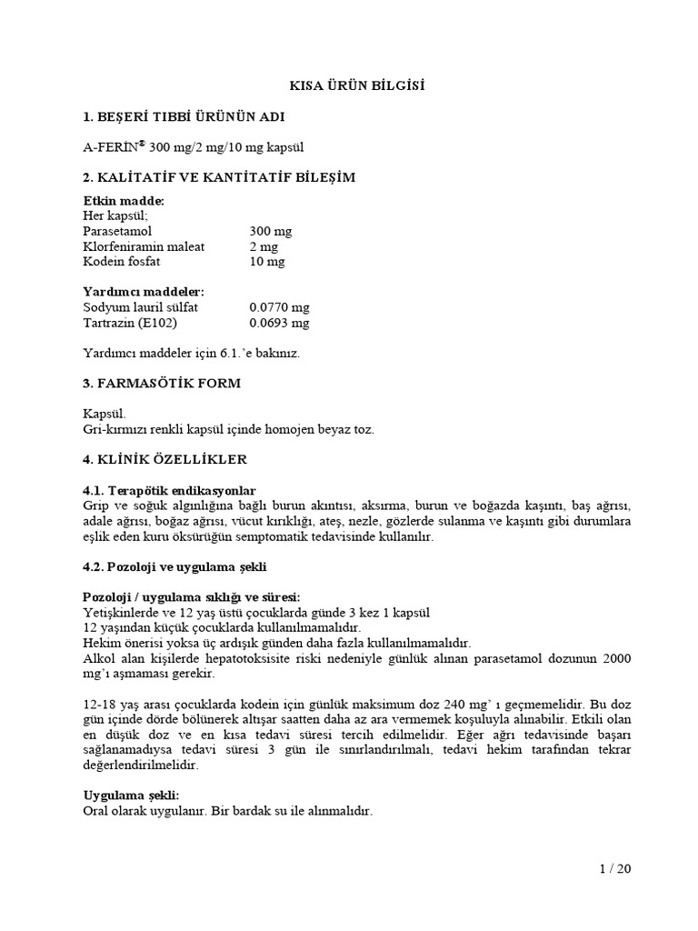 A Ferin 300 MG 2 MG 10 MG Kapsul Kub | PDF