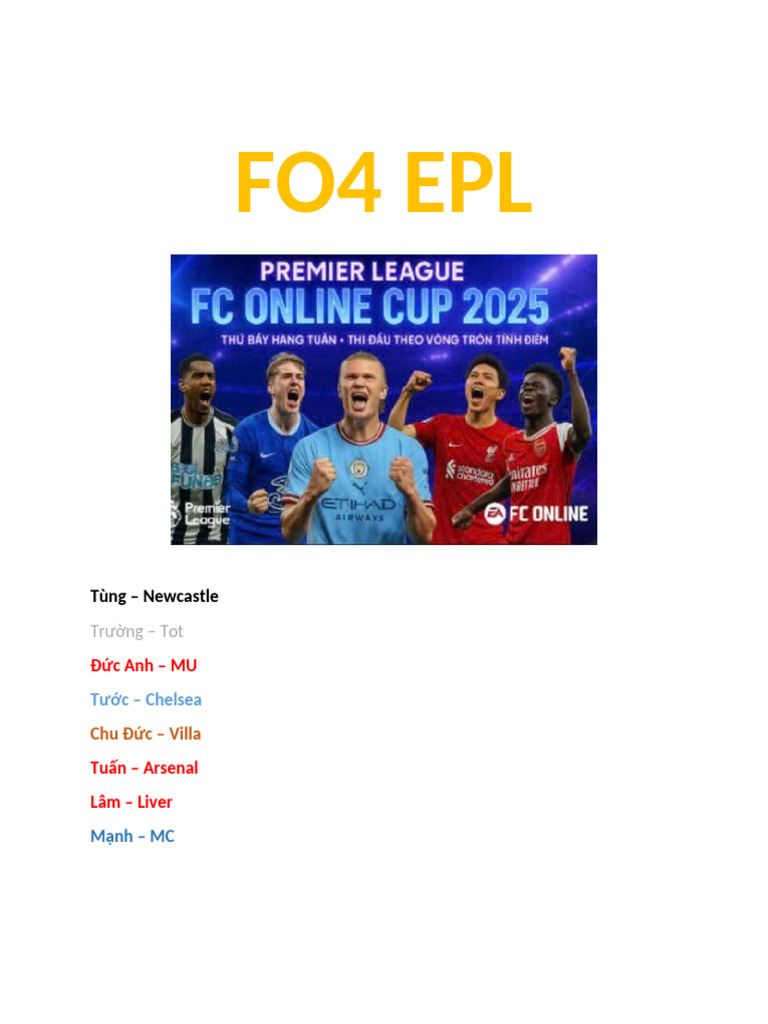 Fo4 Epl | PDF