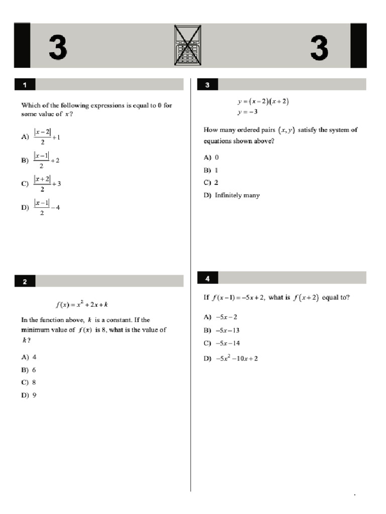 New SAT Test 4 | PDF