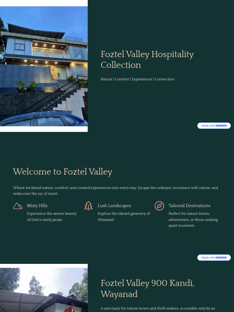 Foztel Valley: Nature-Infused Stays | PDF