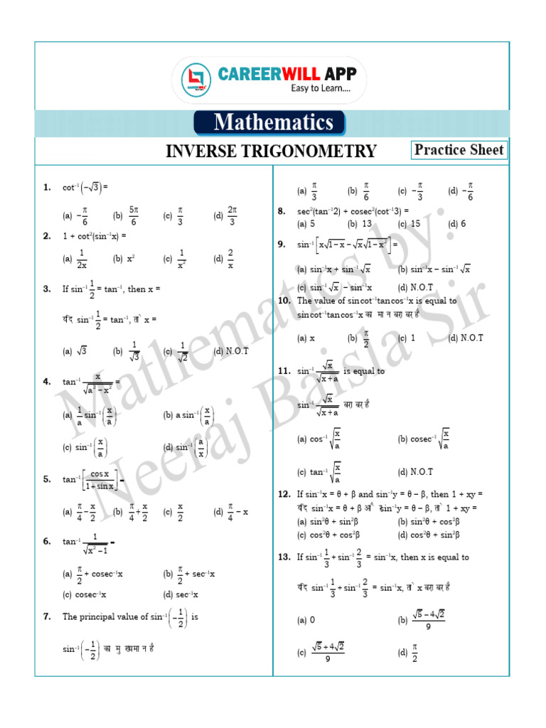 Invere Trigonometry Assignment | PDF | Chess Theory | Chess