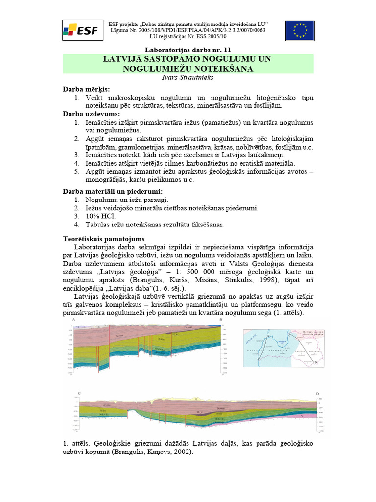 LD 11 Latvija Nogulumiezu Noteiksana Is | PDF