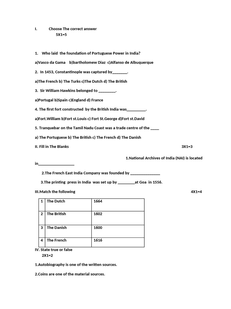 8th Social | PDF