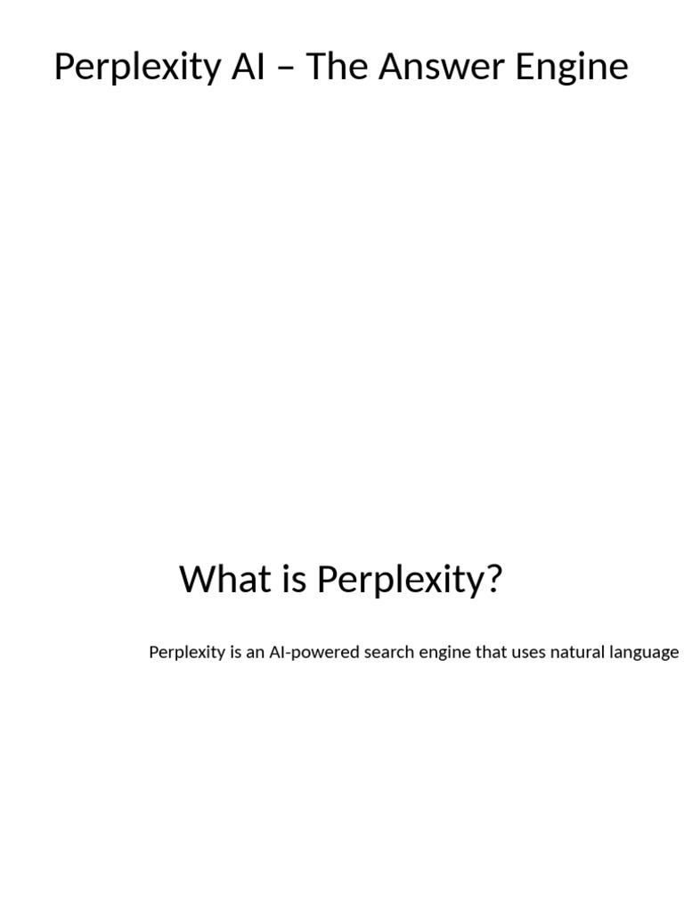Perplexity AI Presentation | PDF