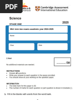 ? Download Grade 3 English Test Paper - Cambridge Curriculum | PDF
